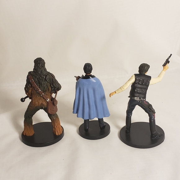 Disney | Toys | 9 Star Wars Cake Toppers R2d2 Kylo Poe Boba Chewbacca ...